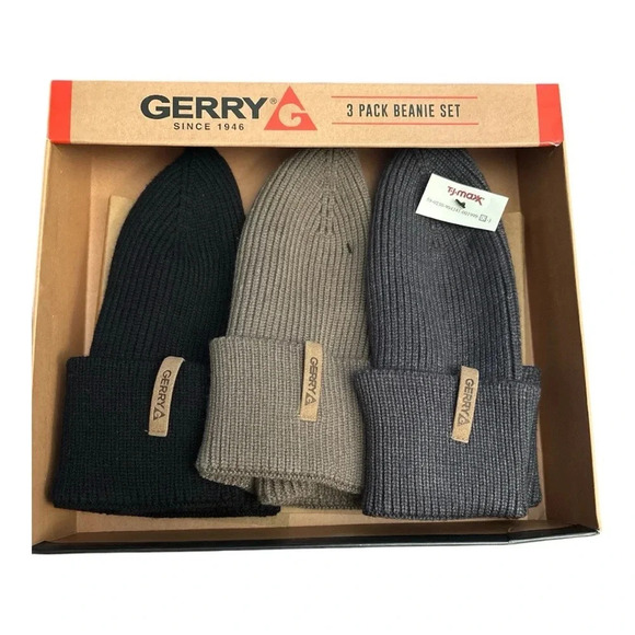 Gerry Weber | Accessories | Gerry 3pack Beanie Set Black Beige Gray ...